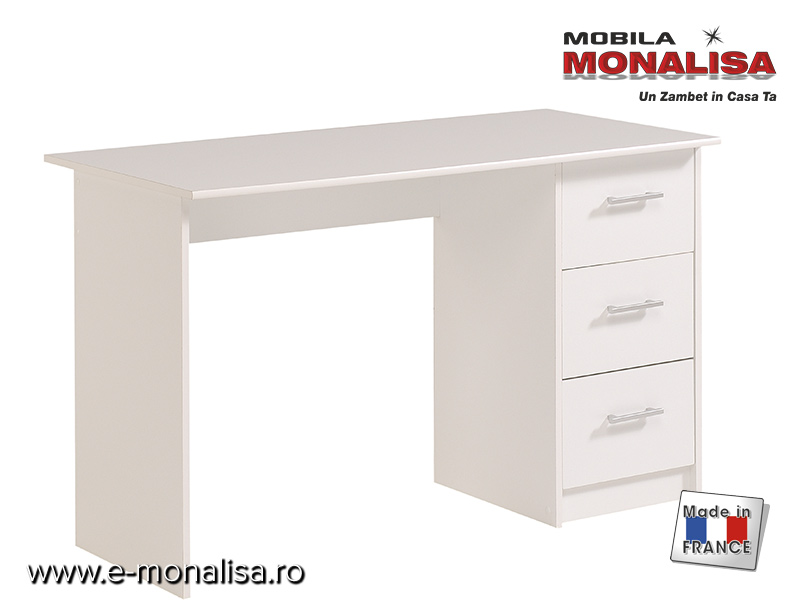 Birou Copii Alb Infinity cu Sertare - Birouri Copii Pret Oferta