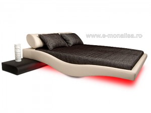 Pat Rotund de Lux Tapitat Prestij | Paturi rotunde tapitate, de luxe